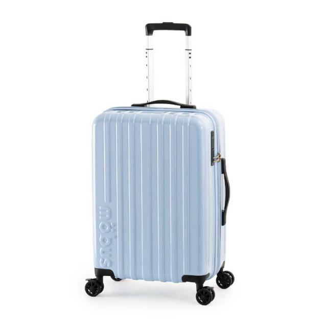 MOBUS　スーツケース ジッパータイプ 宿泊目安：4〜6日間 051L 拡張機能搭載 フットストッパータイプ USB充電ポート付属 mobus アッシュアクア　MBC-1912-22W