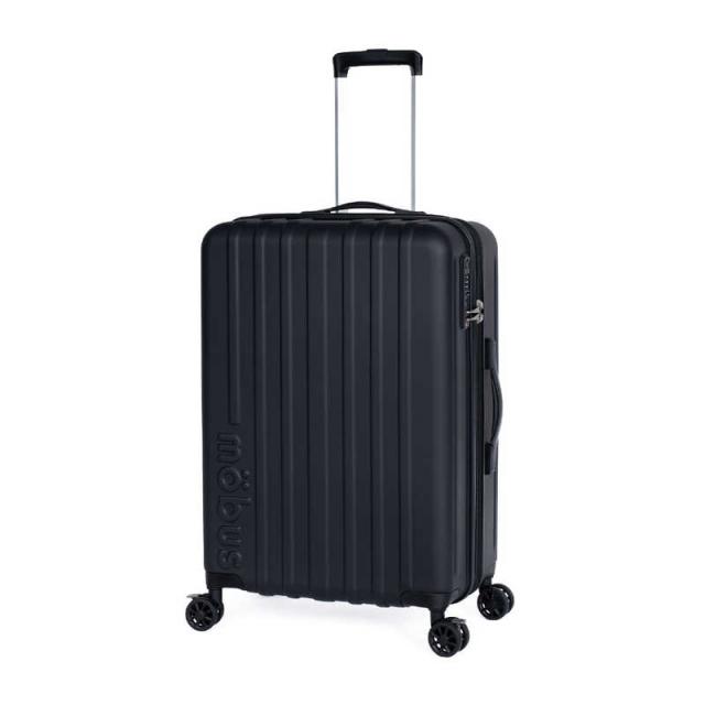 MOBUS　スーツケース ジッパータイプ 宿泊目安：4〜6日間 065L 拡張機能搭載 フットストッパータイプ USB充電ポート付属 mobus マットブラック　MBC-1912-24W