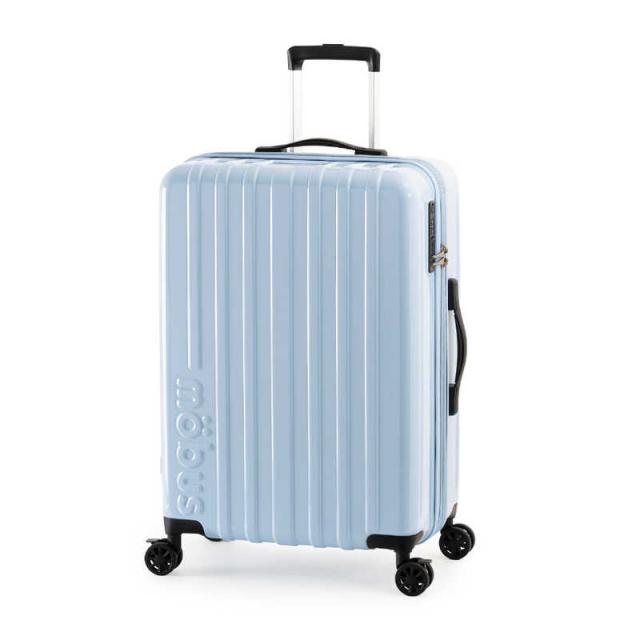 MOBUS　スーツケース ジッパータイプ 宿泊目安：4〜6日間 065L 拡張機能搭載 フットストッパータイプ USB充電ポート付属 mobus アッシュアクア　MBC-1912-24W