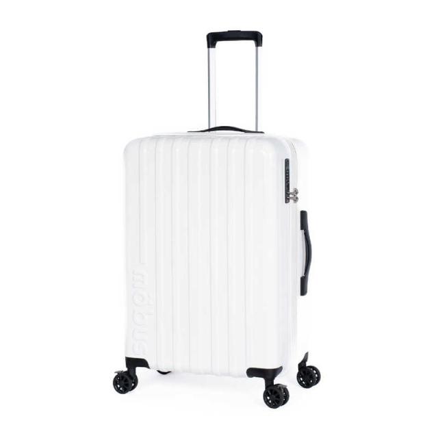 MOBUS　スーツケース ジッパータイプ 宿泊目安：4〜6日間 065L 拡張機能搭載 フットストッパータイプ USB充電ポート付属 mobus アイボリー　MBC-1912-24W