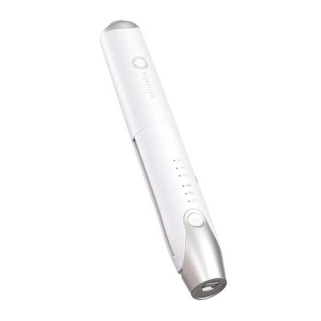 AGETUYA　コードレス3ミニヘアアイロン ［充電式］ ホワイト　AG-0008-WH