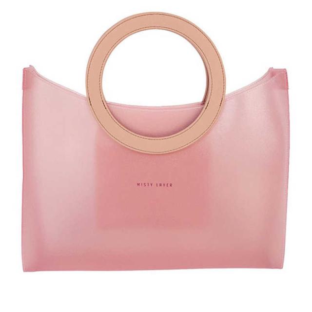 MISTYLAYER　MISTY LAYER ボディバッグ ミストをまとうような柔らかい透け感と上品な風合い スモーク　MLBb-SM