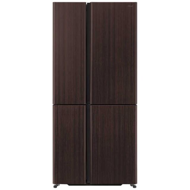 アクア　AQUA　冷蔵庫 4ドア 512L フレンチドア(観音開き) 幅83cm ダークウッドブラウン　AQR-TZ51R-T（標準設置無料）
