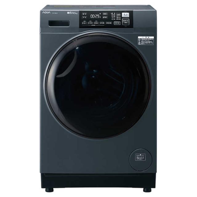 アクア　AQUA　ドラム式洗濯乾燥機 (右開き) 洗濯8.0kg 乾燥4.0kg ヒーター乾燥(水冷・除湿タイプ) サファイアブラック　AQW-D8A-R-K（標準設置無料）