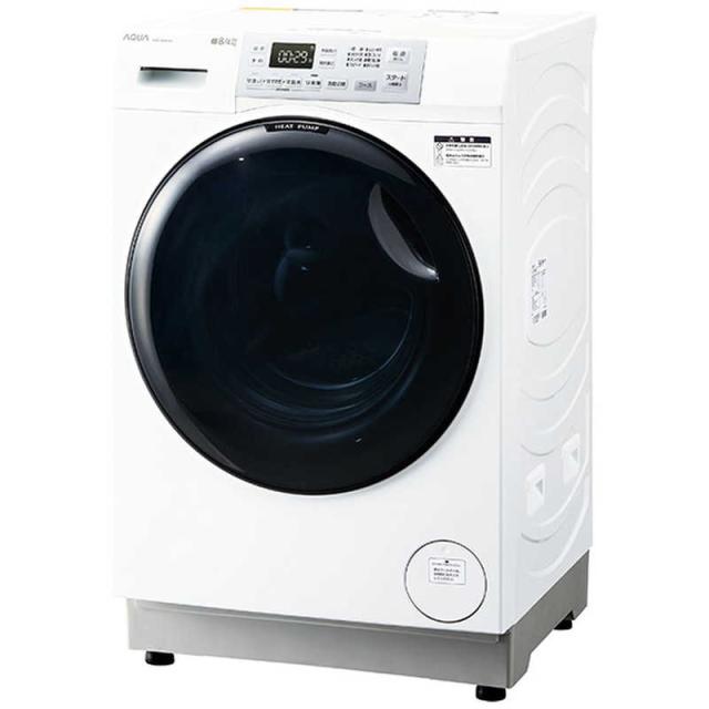 アクア　AQUA　ドラム式洗濯乾燥機 (左開き) 洗濯8.0kg 乾燥4.0kg ヒートポンプ乾燥 ホワイト　AQW-SD8A-L-W（標準設置無料）