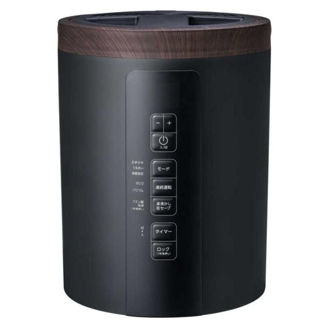 スリーアップ　多機能スチーム加湿器「スチームポット」 上部給水式 17畳対応 ecoモード クエン酸洗浄可能 ［スチーム式］ ブラック　ST-T2370BK