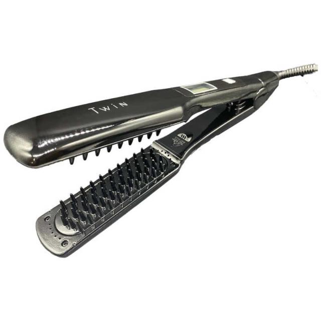 ネクストイノベーション　ブラシヘアアイロン Twin (ツイン) 130℃〜230℃ 海外対応 交流(コード)式 ブラック　SM3038T-B