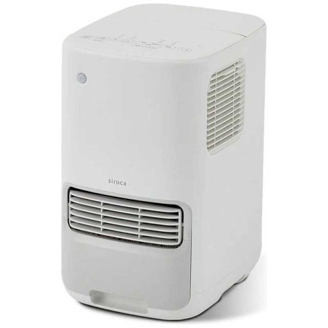 SIROCA　加湿機能付きセラミックファンヒーター ポカプラス [気化式] 木造8.5畳/鉄筋14畳 ホワイト 　SH-3D151W