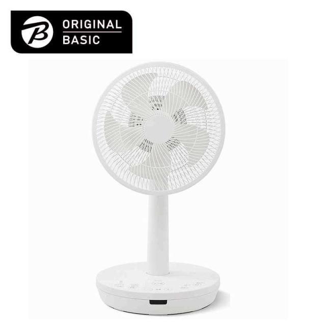 ORIGINALBASIC　音声操作機能付きDCサーキュレーター扇風機 ［ DCモーター搭載 / リモコン付き ］ ホワイト　OB-CV255-W