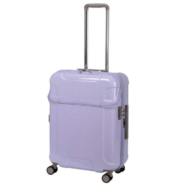 アクタス　スーツケース トップオープンキャリーソフィーマカロン ファスナータイプ 宿泊目安：５泊〜１週間以上 57L(68L) TSAロック搭載 スミレ　74-31259