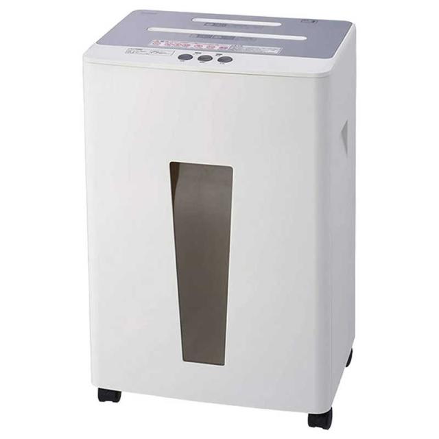 ナカバヤシ　パーソナルシュレッダ ノイズレス マイクロカット ホワイト [マイクロカット/A4サイズ/CDカット対応]　NSE-NLM01W