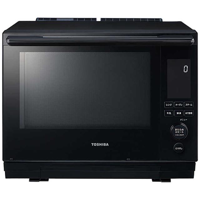 東芝　TOSHIBA　過熱水蒸気オーブンレンジ 30L フラット 石窯ドーム 熱風2段 グランブラック　ER-D3000B-K