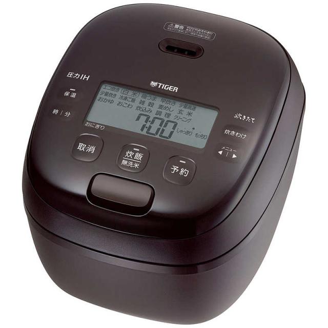 タイガー　TIGER　炊飯器 5.5合 炊きたて 圧力IHジャー 少量旨火炊き ディープブラウン　JRI-H100TP