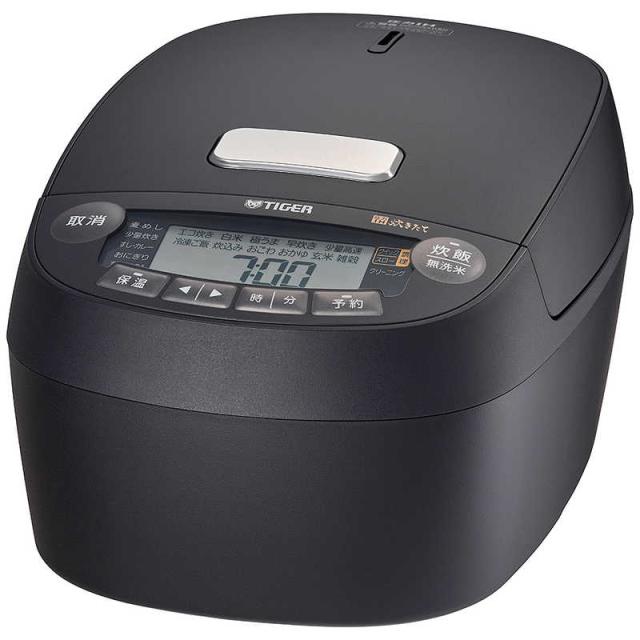 タイガー　TIGER　炊飯器 5.5合 炊きたて 圧力IHジャー 遠赤5層土鍋蓄熱コート釜 オフブラック　JPV-X100KO