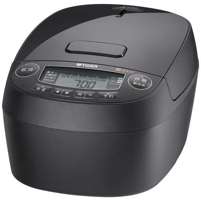 タイガー　TIGER　炊飯器 1升 炊きたて 圧力IHジャー 遠赤3層土鍋コート釜 モーブブラック　JPV-Y180KV
