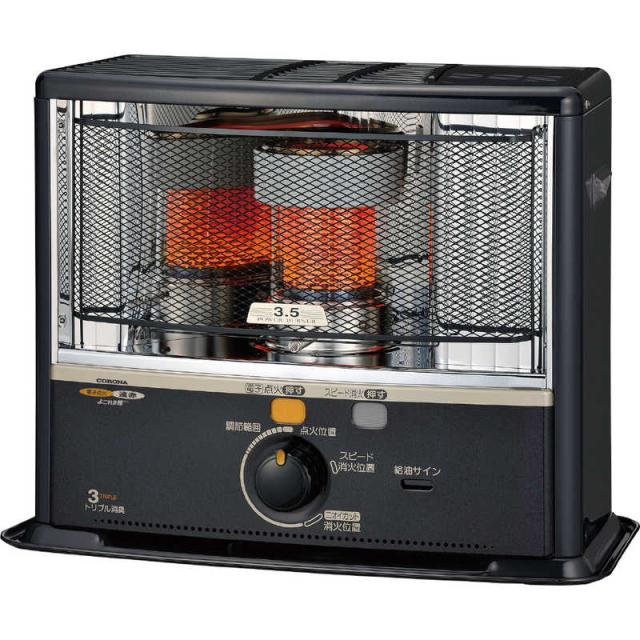 コロナ　CORONA　石油ストーブ SXシリーズ 木造9畳まで コンクリート13畳まで タンク容量5.0L ダークグレー　SX-E3525WY