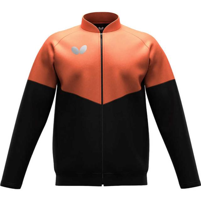 バタフライ　卓球用品 Butterfly ウィルバー・TRジャケット [男女兼用 /Mサイズ] サーモン (返品交換不可)　47250