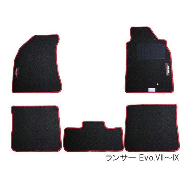MONSTERSPORT　フロアマット ランサーEvo7〜9/ランサーエボリューション7-9MR［CT9A］用 EVO7 EVO8 EVO　3MSQ10