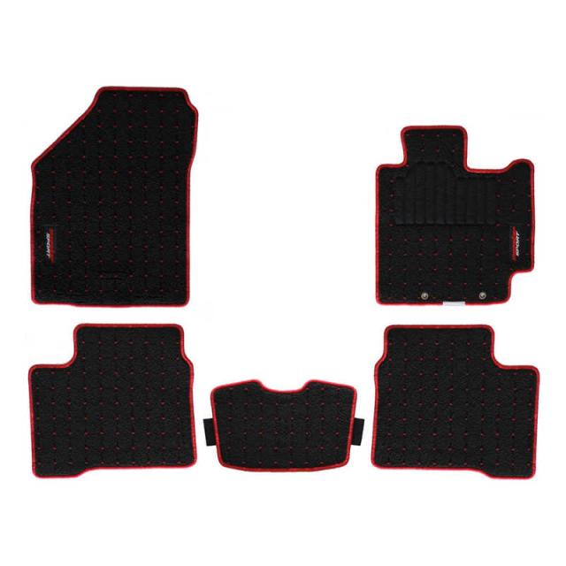 MONSTERSPORT　フロアマット スイフトスポーツ［ZC33S］/スイフト［ZC13S/ZC43S/ZC53S/ZD53S/ZC83S/ZD83S］用 ブラック×レッド　894550-7600M