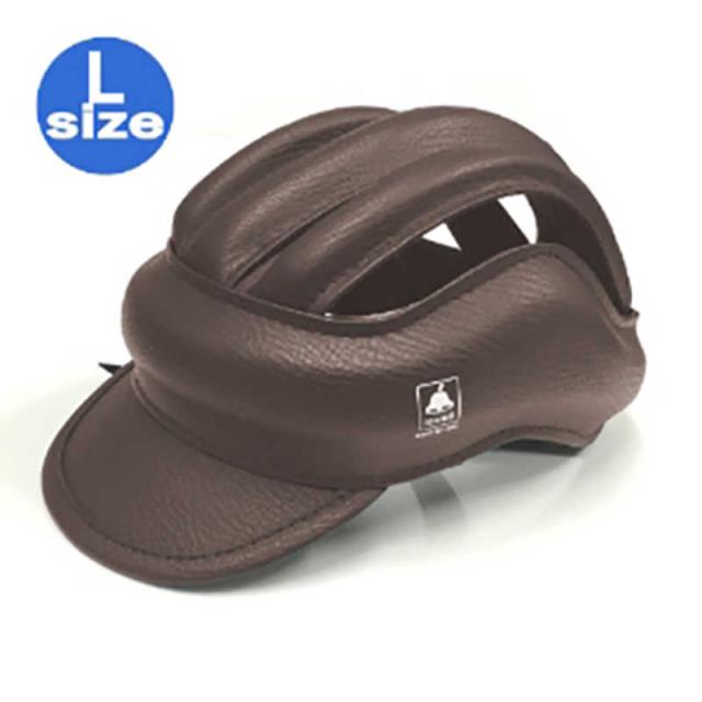 TOP　自転車用ヘルメット ヘッドギア lovell ラベル カスク クイックバックル(Lサイズ/ブラウン)　LVCASQQUICKL