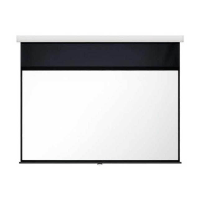 キクチ科学　手動巻上式スクリーン [スプリング] ホワイト　CS-110HDWA-W