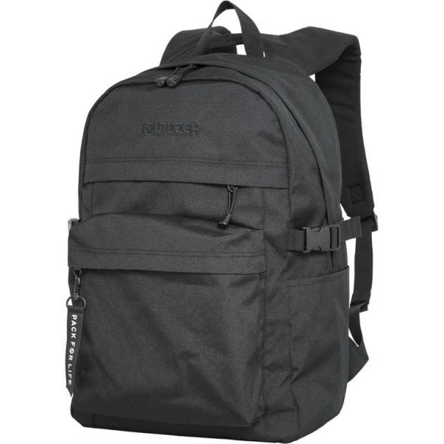 OUTDOOR　ラウンドデイパック スクールリュック 35L 撥水加工 ブラックブラック　OD-11175-BKBK