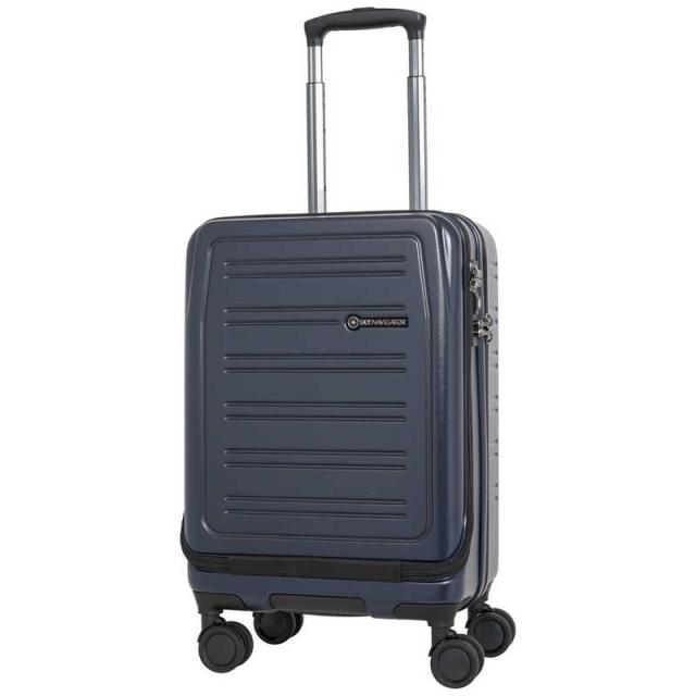 SKYNAVIGATOR　フロントオープン キャリーケース Sサイズ ネイビー [TSAロック搭載 /約37L /3泊〜5泊]　SK083948NV