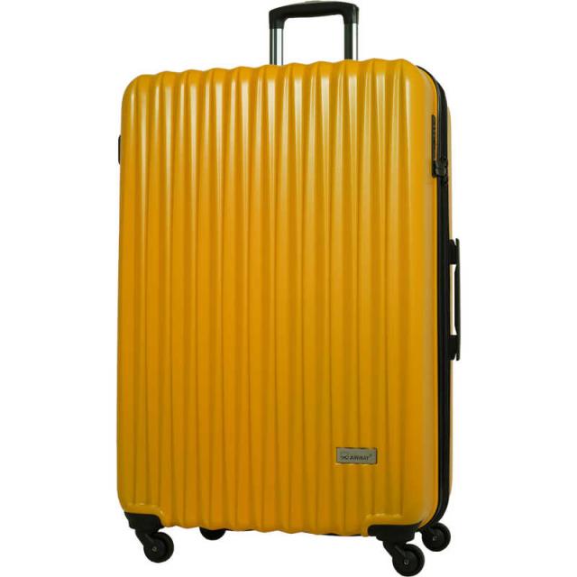 AIRWAY　大容量 キャリーケース 宿泊目安：1週間以上 約107L TSAロック搭載 イエロー　AW-0821-74-YE