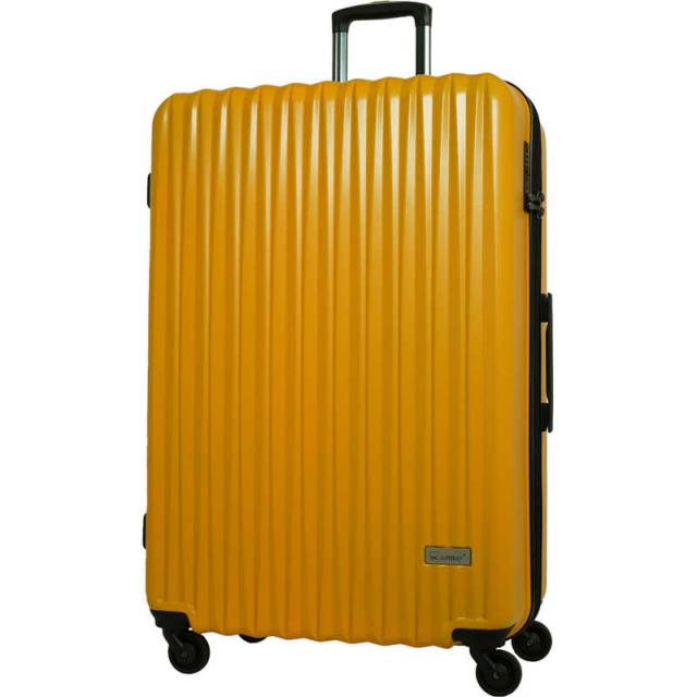 AIRWAY　大容量 キャリーケース 宿泊目安：1週間以上 約120L TSAロック搭載 イエロー　AW-0821-77-YE