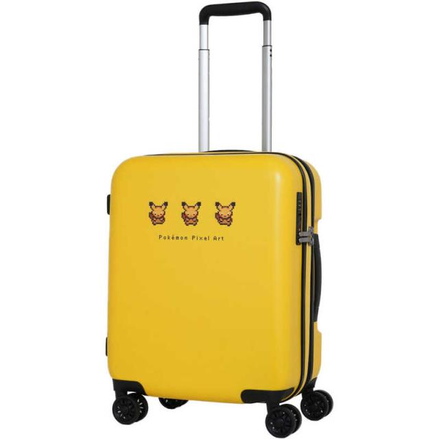 ポケモン　ピクセルアート キャリーケース イエロー [TSAロック搭載 /約37(拡張時約43)L /2泊〜3泊]　PK-0881-46-YE