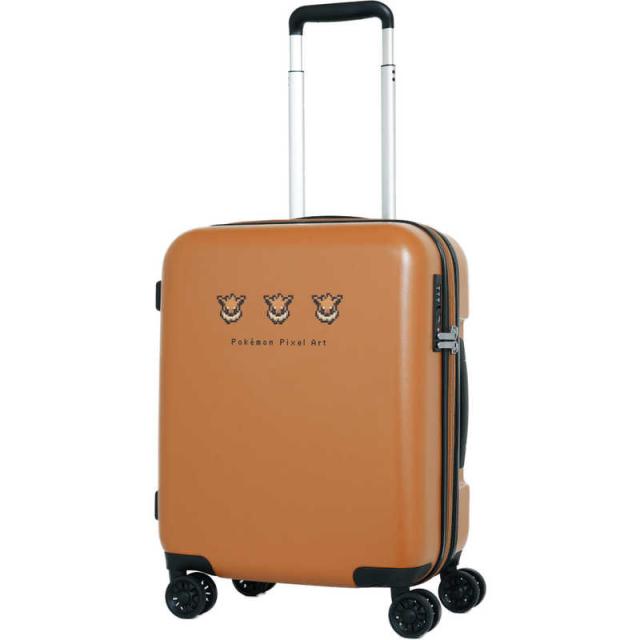 ポケモン　ピクセルアート キャリーケース ブラウン [TSAロック搭載 /約37(拡張時約43)L /2泊〜3泊]　PK-0881-46-BR
