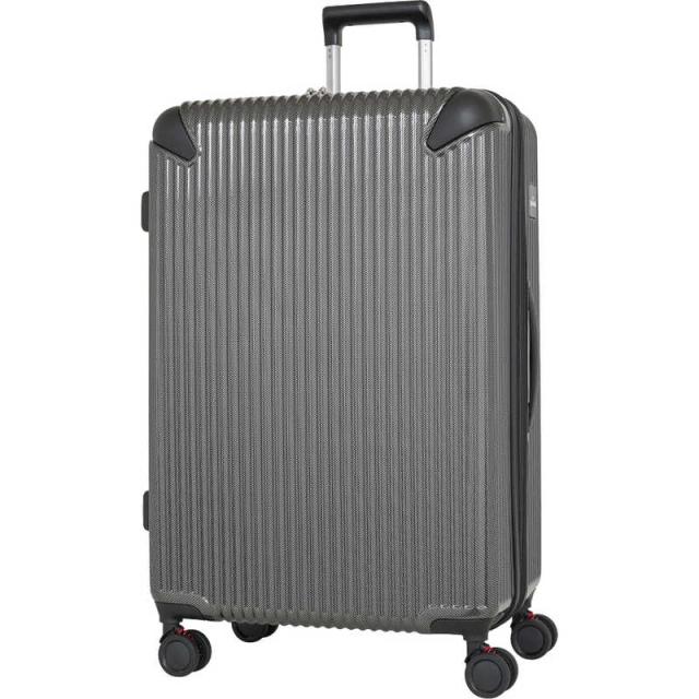 SPALDING　スーツケース ファスナータイプ 旅行日数目安：10日以上 114L(拡張時125L) TSAロック搭載 ［TSAロック搭載］ ブラックカーボン　SP-0836-74-BKC