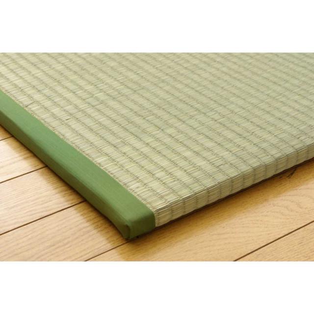 イケヒコ　ユニット畳　楽座 半畳 4枚セット（／88×88×2.2cm／裏すべり止め加工）
