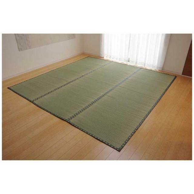 イケヒコ　ラグ い草 双目織「松」(364×364cm/ナチュラル)