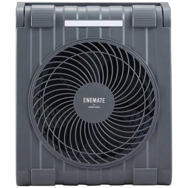 アピックス　扇風機 DCモーター搭載 (省エネタイプ) ソーラーパワーファン グレイッシュ　APF-565L