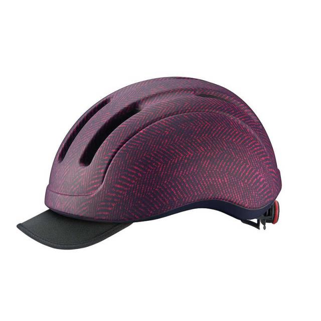 オージーケーカブト　自転車用 ヘルメット KOOFU CS-1 コーフー シーエス･ワン(M/Lサイズ:57〜59cm/マットヘリンボーンレッド) CS-1　CS_1