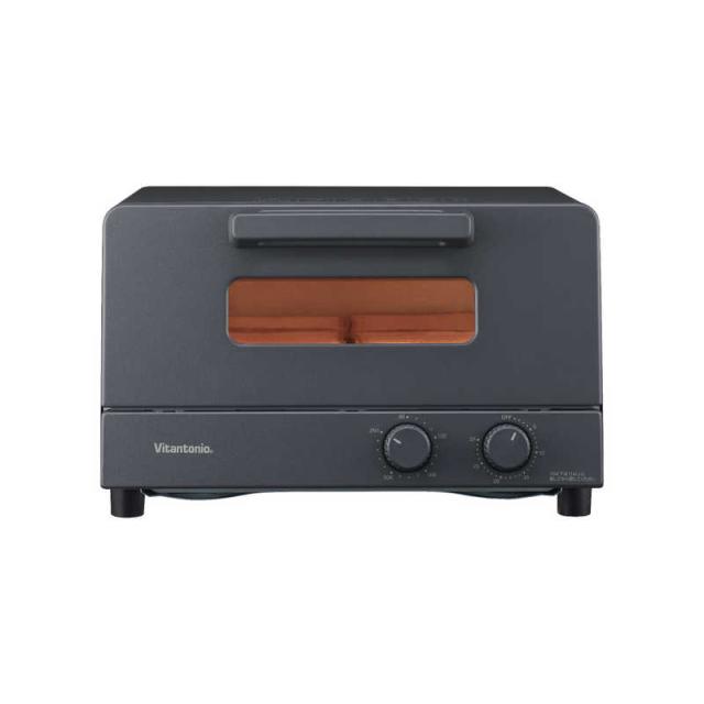 ビタントニオ　オーブントースター ビタントニオ 1200W/食パン4枚 ブラック　VOT-50-K