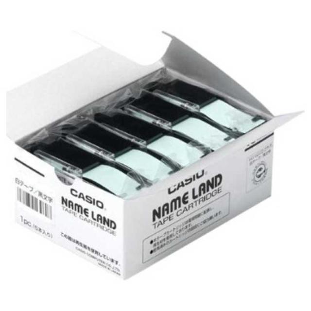 カシオ　CASIO　ネームランド スタンダードテープ(白テープ/黒文字/24mm幅･5本入)　XR-24WE-5P-E