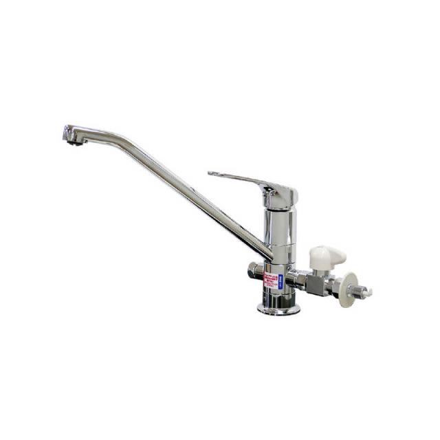 三栄水栓　SANEI シングルワンホール分岐混合栓　K87112KV2