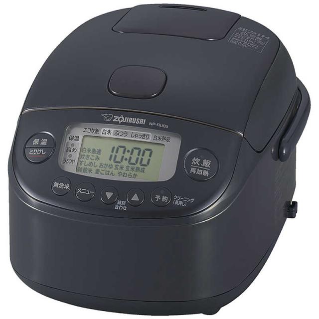 象印マホービン　ZOJIRUSHI　炊飯器 3合 極め炊き 圧力IHジャー スレートブラック　NP-RU05