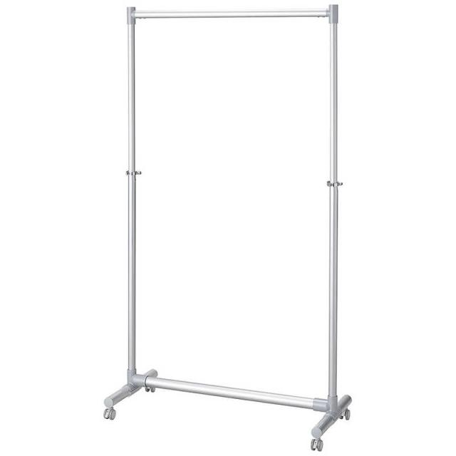 パール金属　軽くて丈夫なアルミ製ハンガーラック(シルバー)　N-7592