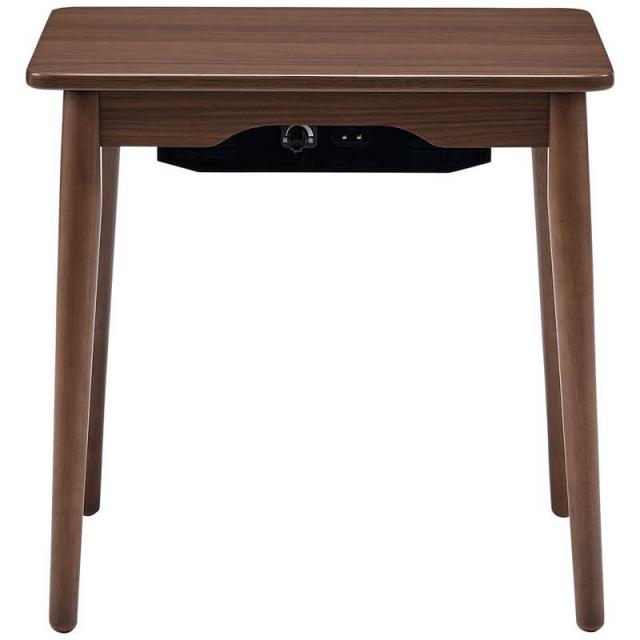 ユアサ　ソファサイドテーブル ちいさなこたつ [約30×50cm /長方形] ブラウン　ラテ530F