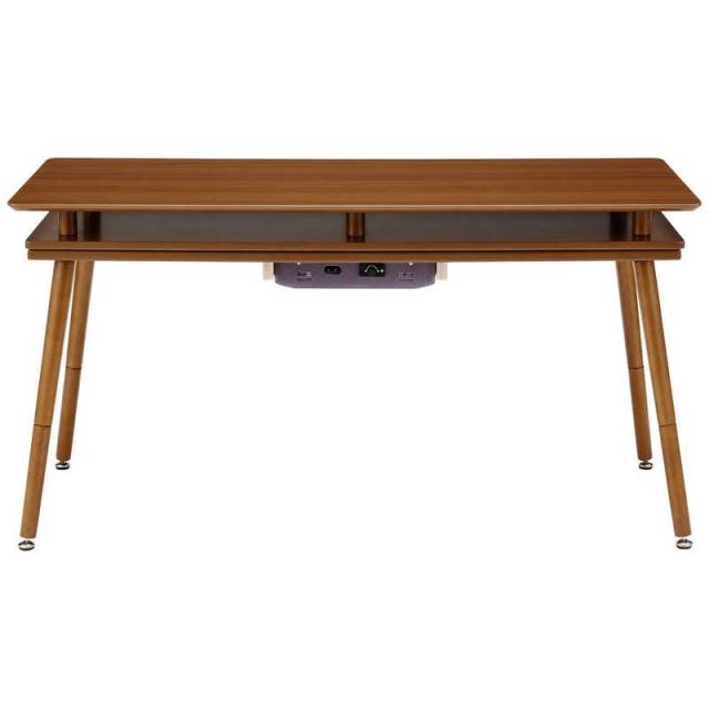 ユアサ　シェルフ付き2WAYこたつ 120×50　スペース120G