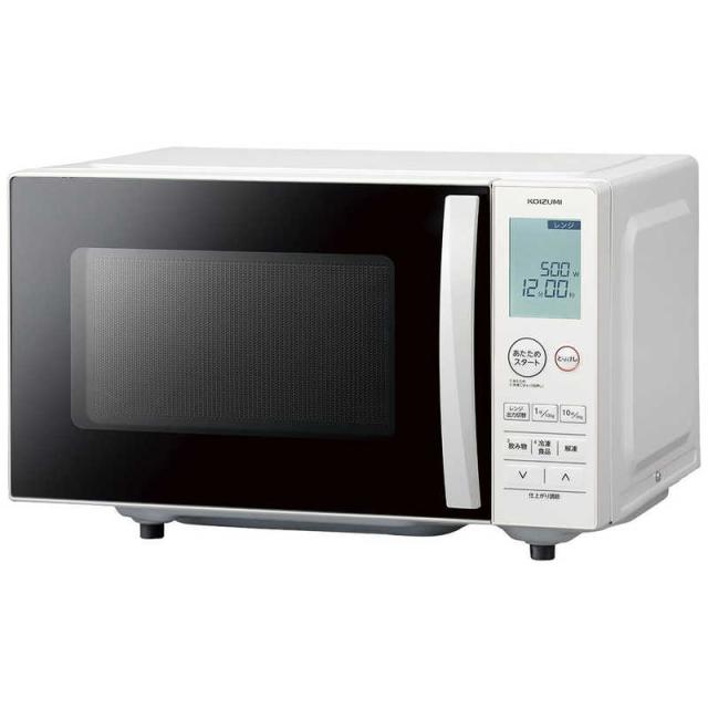 コイズミ　KOIZUMI　電子レンジ 18L フラット ヘルツフリー(東日本・西日本対応) ホワイト　KRD1871W