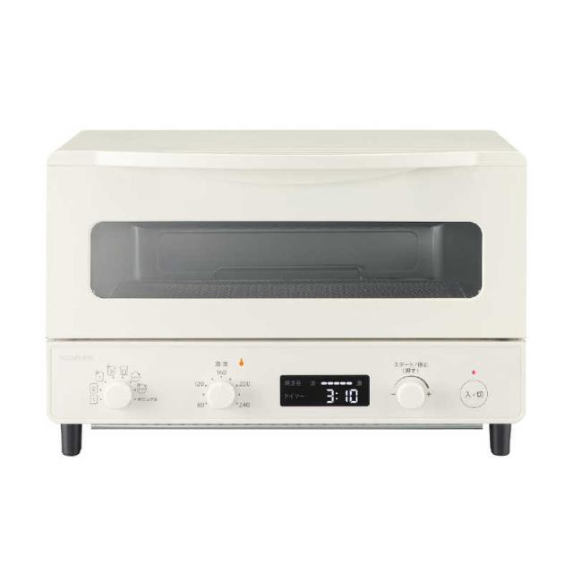 コイズミ　KOIZUMI　オーブントースター マイコン式 1225W/食パン4枚 ホワイト　KOS1237W