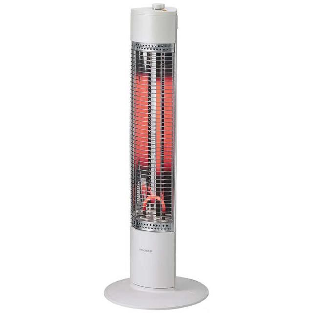 コイズミ　KOIZUMI　遠赤電気ストーブ 800W シーズヒーター グレイッシュホワイト　KSS-08252/W