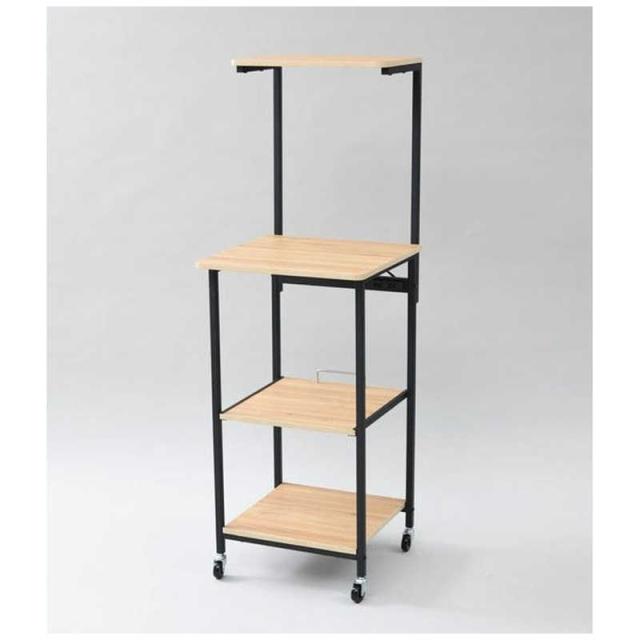 ヤマゼン　2口コンセント付き　デザインレンジラック　棚付　ERB-4847