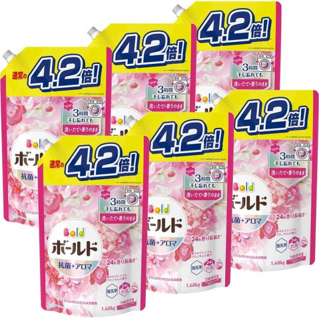 P＆G (ケース販売)ボールドジェル 華やかプレミアムブロッサムの香り つめかえ用 ウルトラジャンボサイズ 1680g×6個 の通販はau PAY マーケット - コジマ au PAY ...