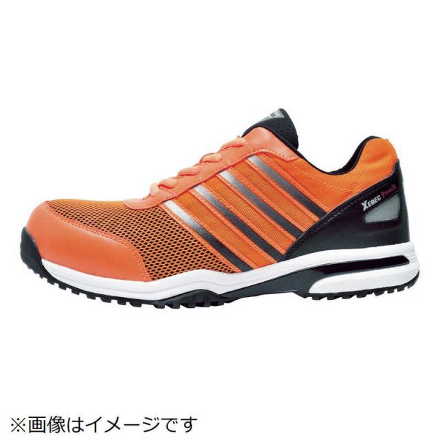 ジーベック　85132 セフティシューズ 230 オレンジ　85132-82-230