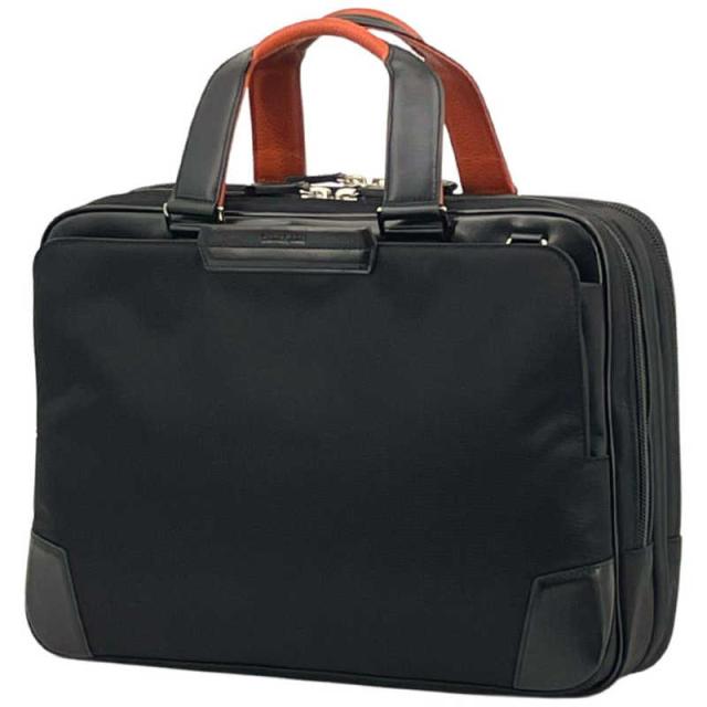 サムソナイト　ブリーフケース 拡張機能付 エピッド4 (EPID4) QS3＊19002 ブラック/オレンジ　QS3*19002